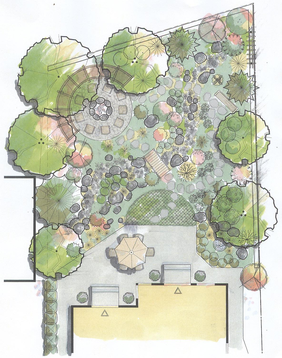 Residential Conceptual Drawings | Mystic Woods Landscape Design ...