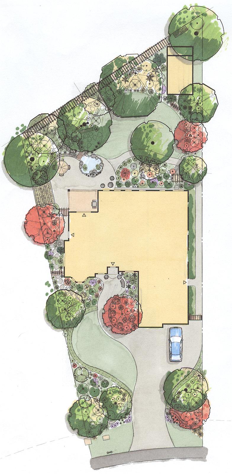 Residential Conceptual Drawings | Mystic Woods Landscape Design ...